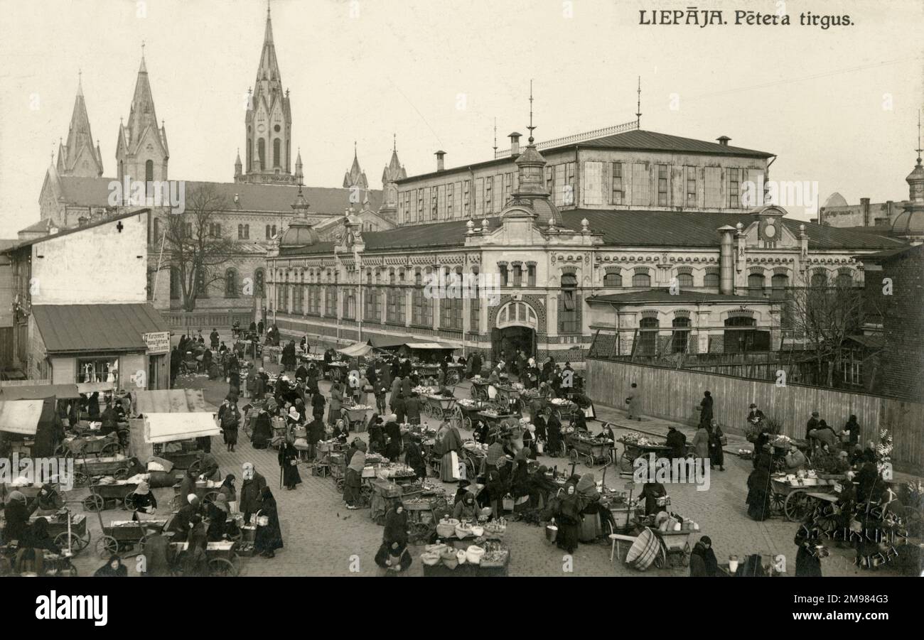 Liepaja, Lettland - Peter's Market (Petera Tirgus) ist seit über 100 ...