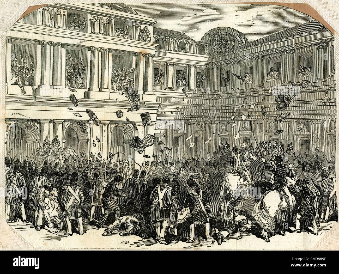 Die Entlassung des Tuilerien-Palastes, Paris, Frankreich, zur Zeit der ...