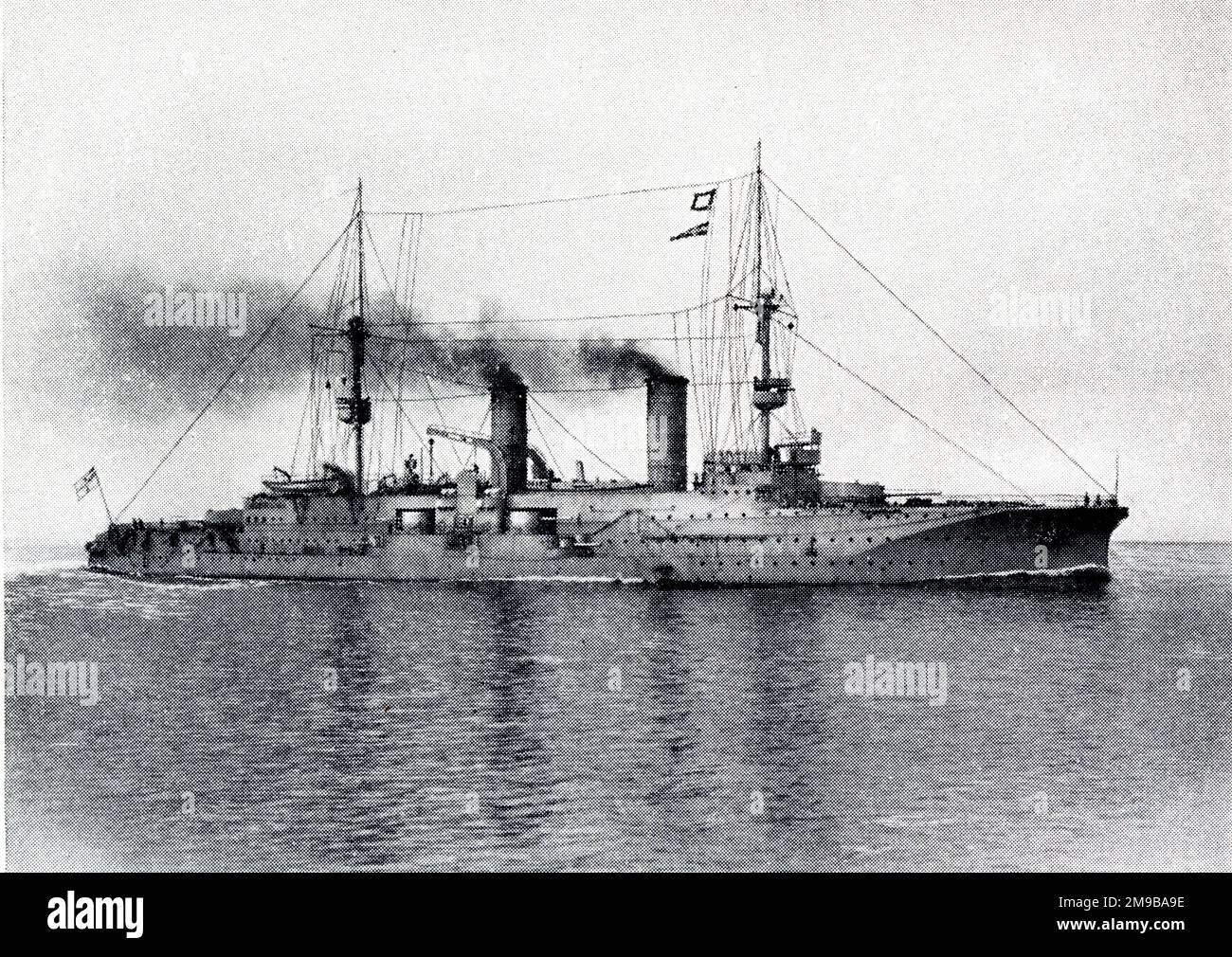 Deutsches Schlachtschiff, SMS Prinz Heinrich, gepanzerter Kreuzer ...
