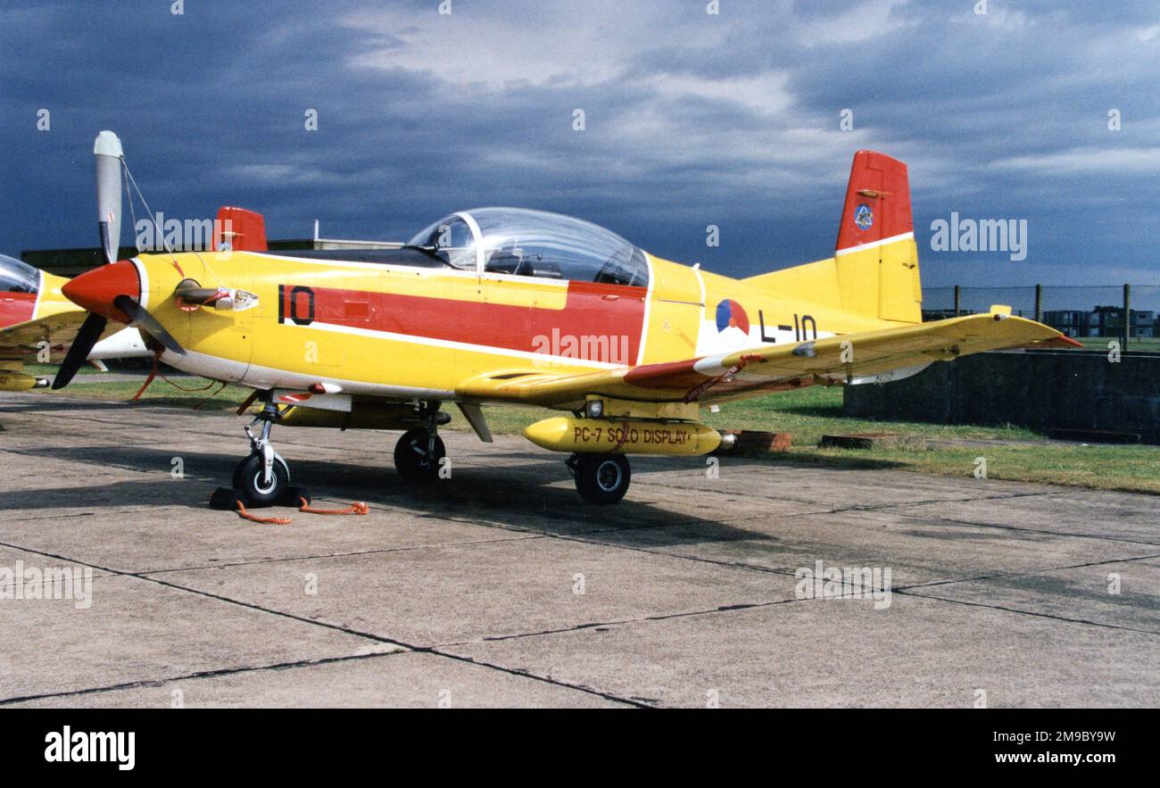 Koninklijke Luchtmacht - Pilatus PC-7 L-10 (msn 547), RAF Fairford am ...