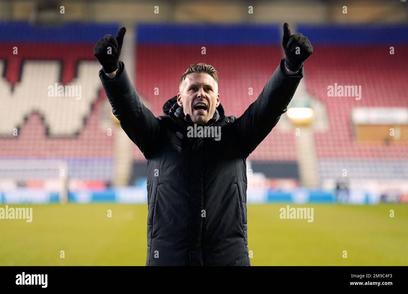 Luton Town Manager Rob Edwards nach dem Emirates FA Cup ...
