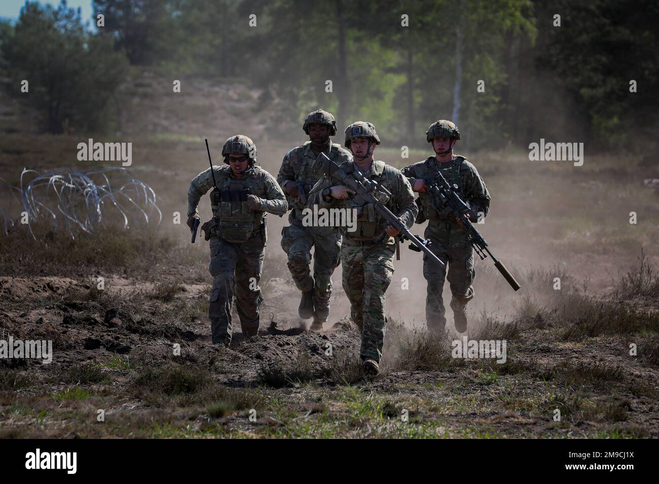 USA Scharfschützen des 1. Bataillons, 8. Infanterie-Regiment, 3 ...