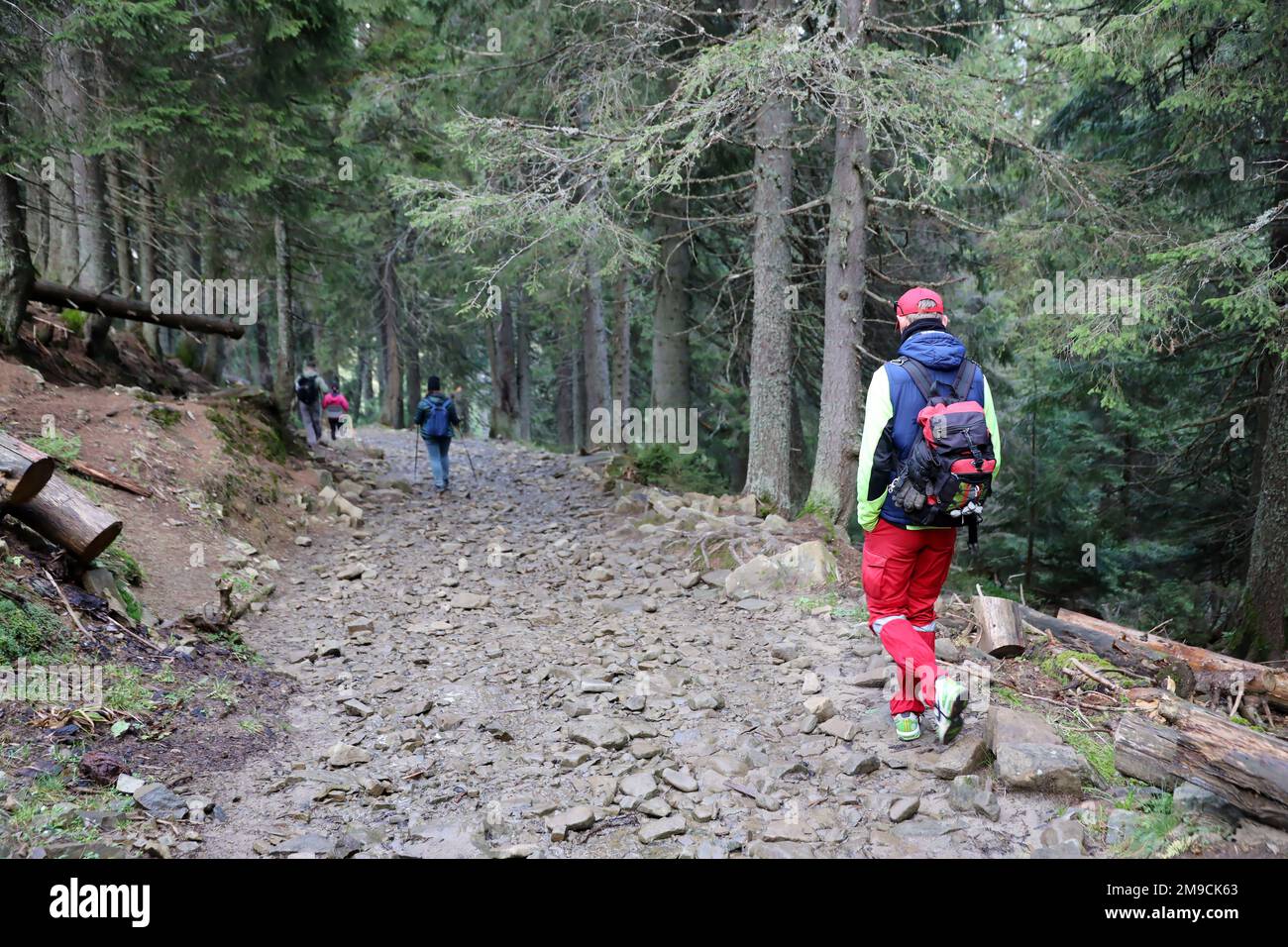 KARPATEN, UKRAINE - 8. OKTOBER 2022 Mount Hoverla. Karpaten in der ...