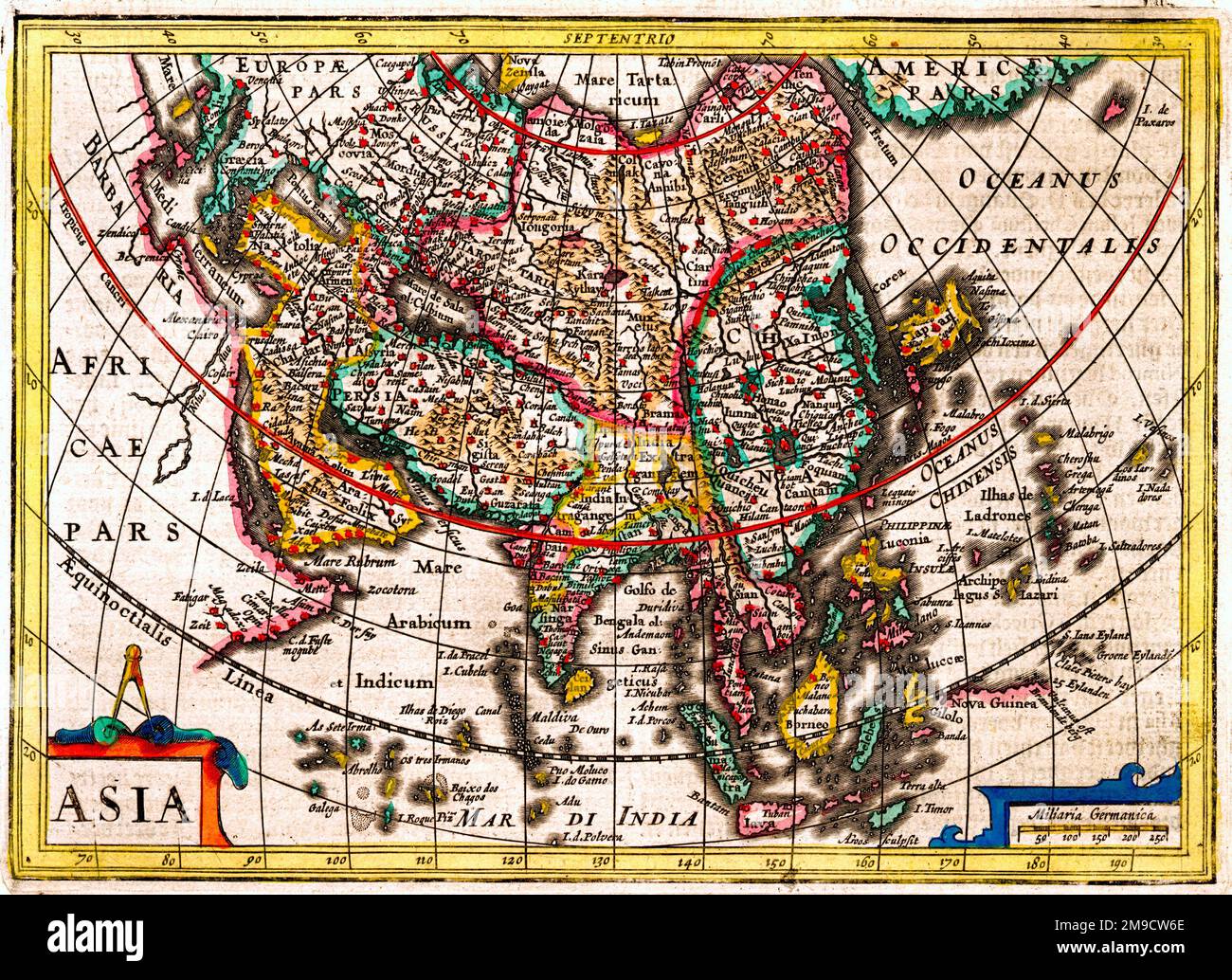 Mapas del continente de asia -Fotos und -Bildmaterial in hoher ...