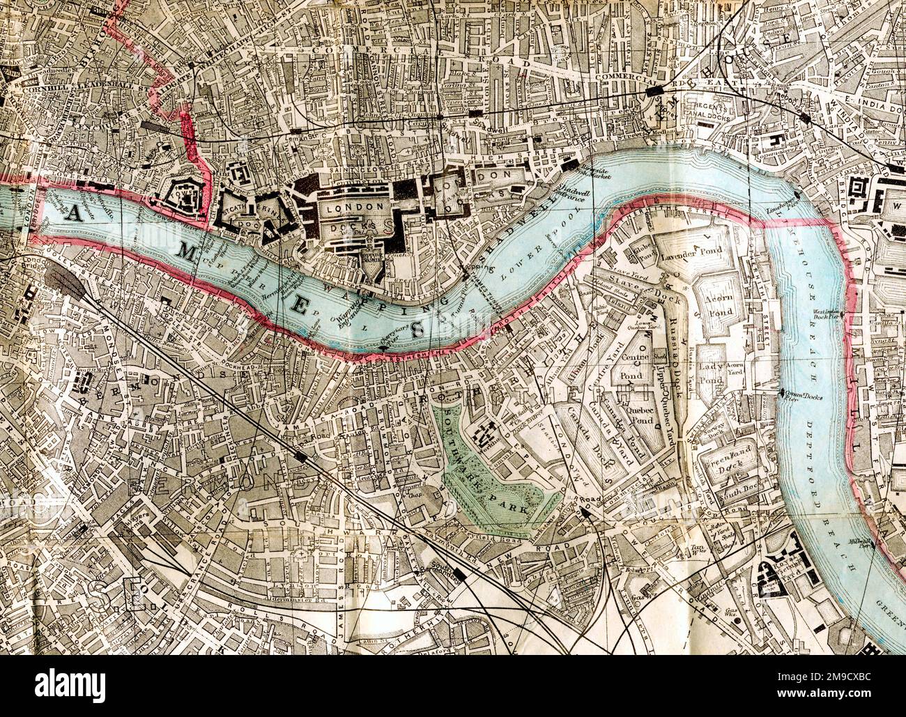 19th century map london -Fotos und -Bildmaterial in hoher Auflösung – Alamy
