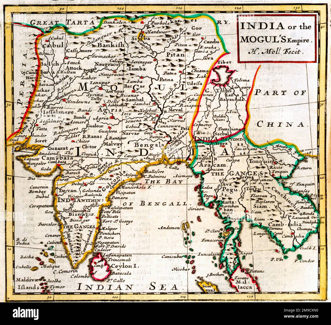 Map of india 18th century -Fotos und -Bildmaterial in hoher Auflösung ...