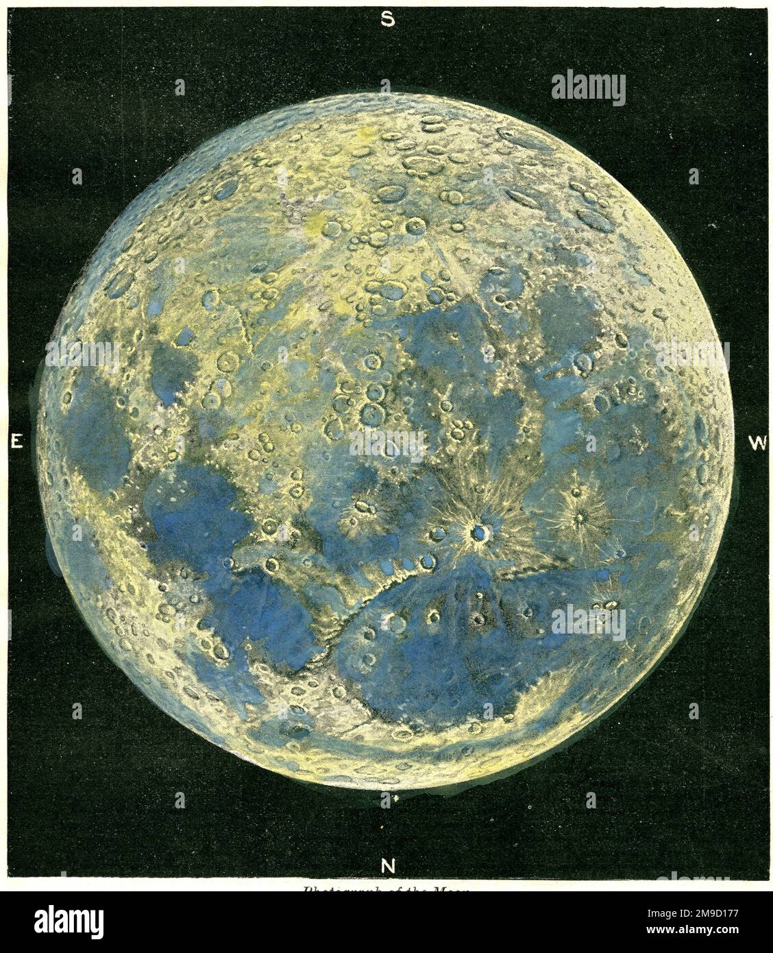 Moon map 19th century -Fotos und -Bildmaterial in hoher Auflösung – Alamy