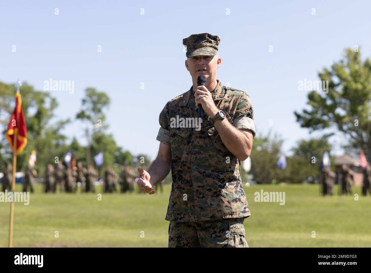 USA Marinekorps Brigade. General Forrest C. Poole III, kommandierender ...