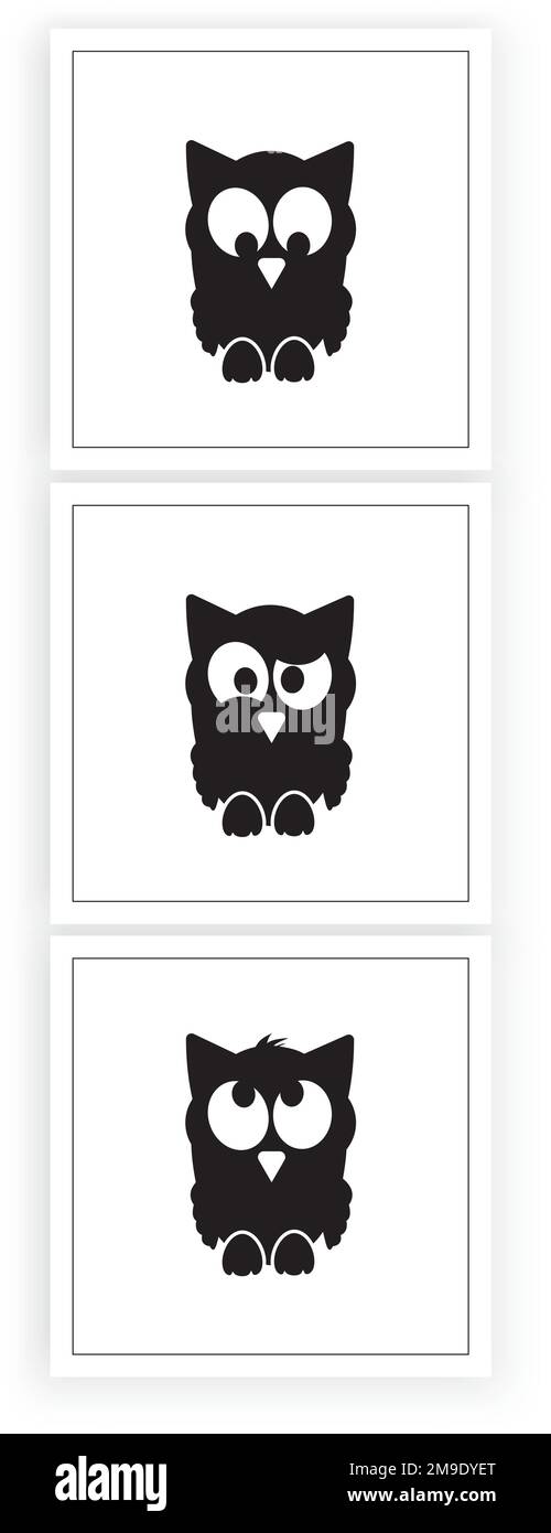 Owls illustrations -Fotos und -Bildmaterial in hoher Auflösung – Alamy