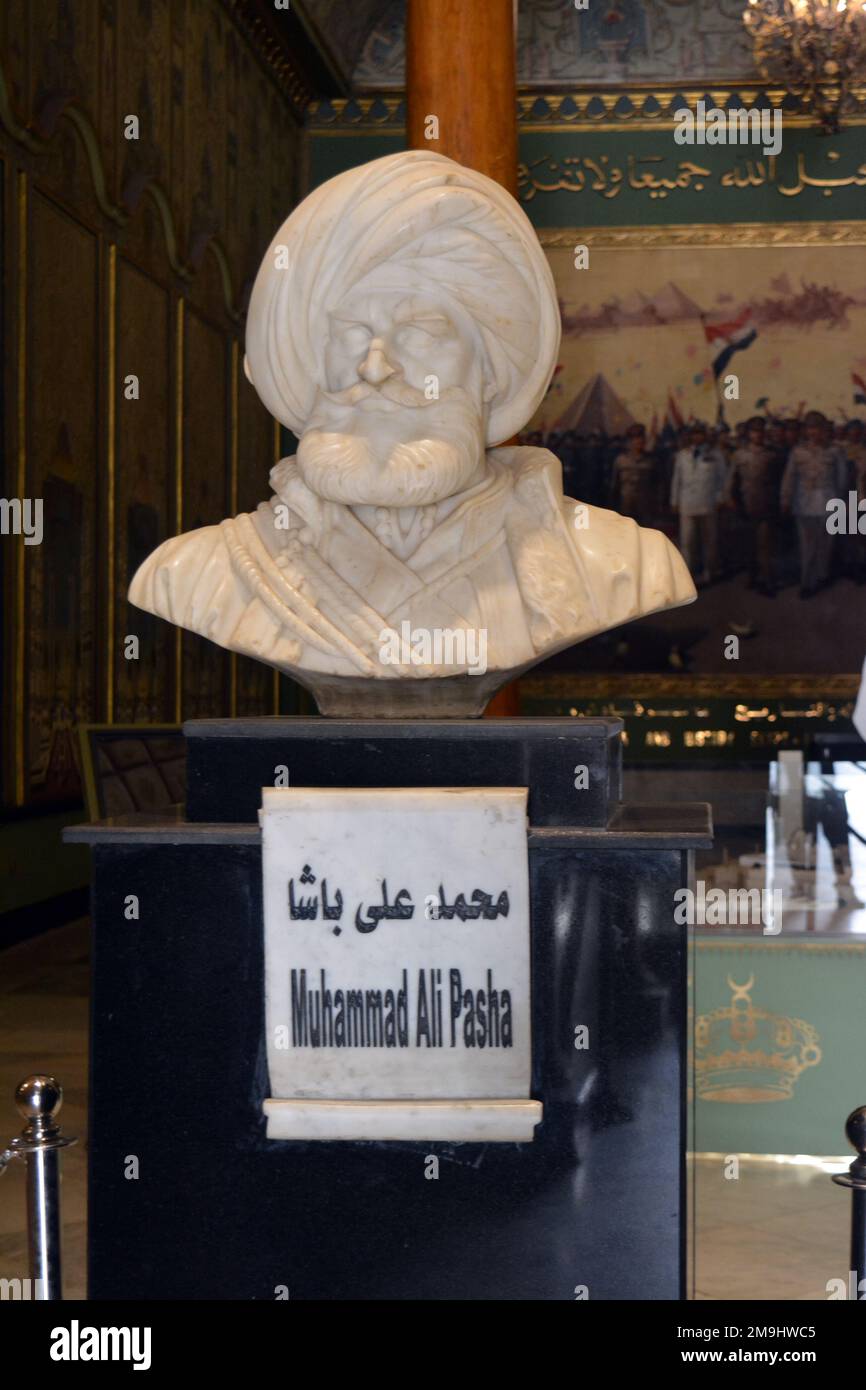 Kairo, Ägypten, Januar 7 2023: Statue von Mohamed Muhammad Ali Pascha ...