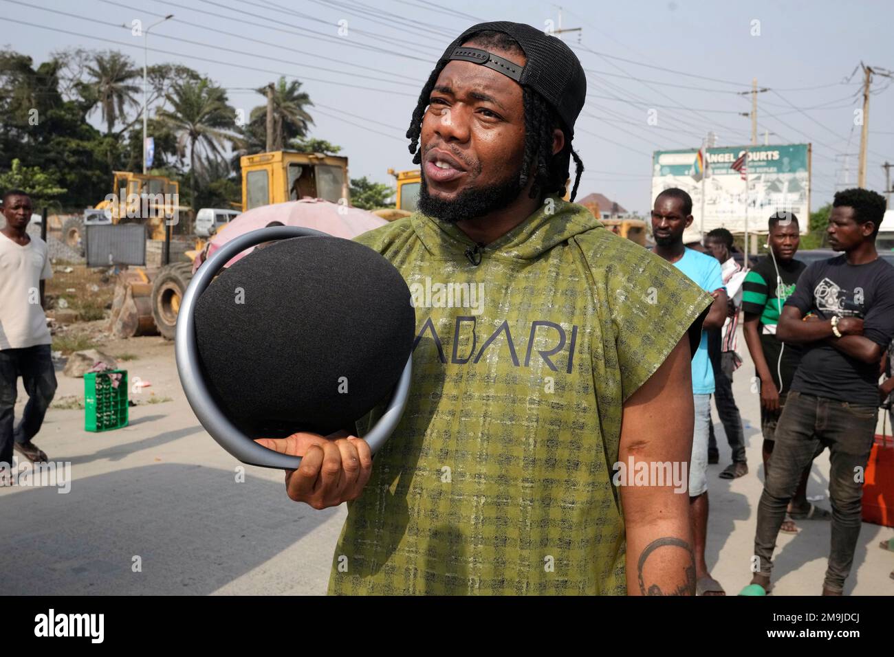Nigeria's Rapper Dandizzy freestyles a song on the Street urging people ...