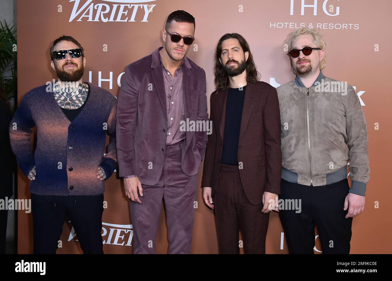 Daniel Platzman, from left, Dan Reynolds, Daniel Wayne Sermon, and Ben ...