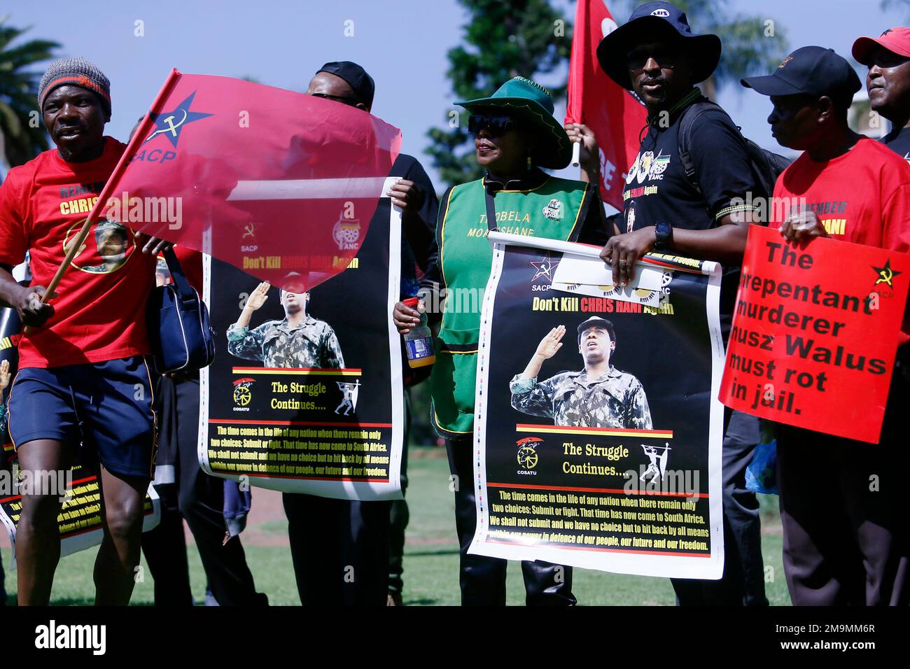 Demonstrators Stage A Protest Against The Release On Parole Of Janusz Demonstrators Stage A Protest Against The Release On Parole Of Janusz