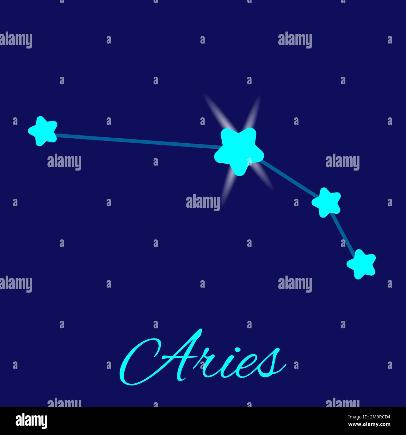 Aries constellation map -Fotos und -Bildmaterial in hoher Auflösung – Alamy