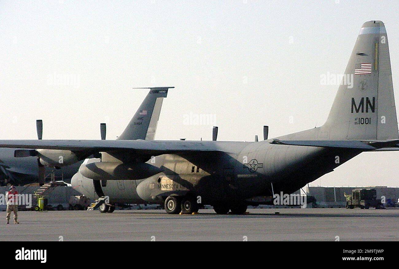 A Minnesota Air National Guard (MNANG) US Air Force (USAF) C-130H ...