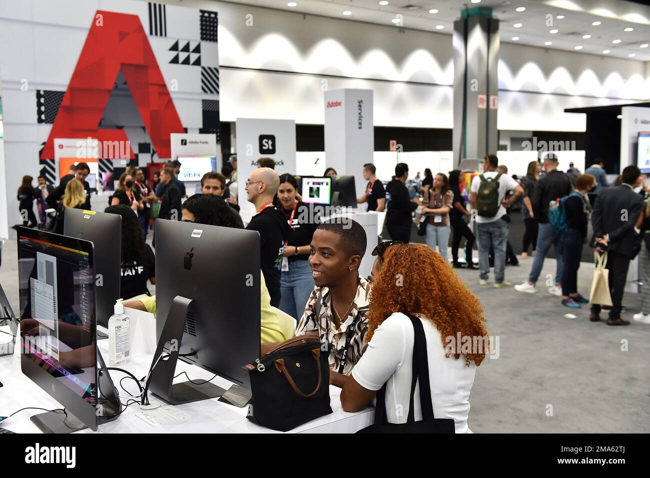 IMAGE DISTRIBUTED FOR ADOBE - Adobe MAX attendees visit the Community ...