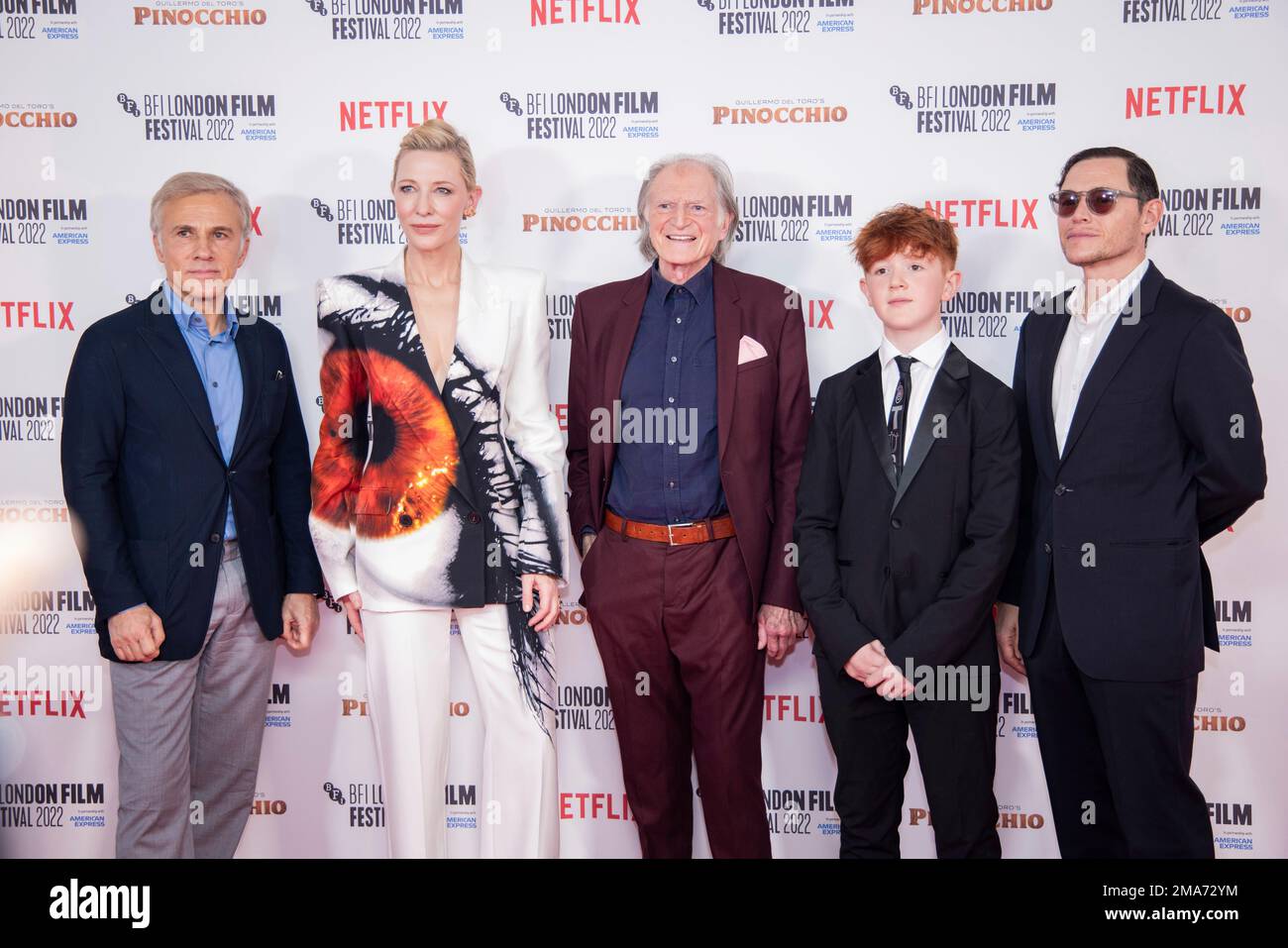 Christoph Waltz, from left, Cate Blanchett, David Bradley, Gregory Mann ...