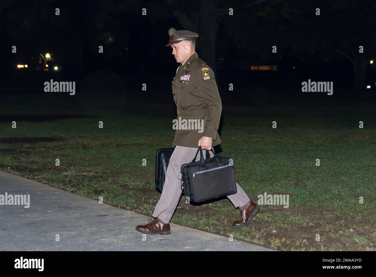 A U.S. Army officer military aide carries the nuclear launch codes ...