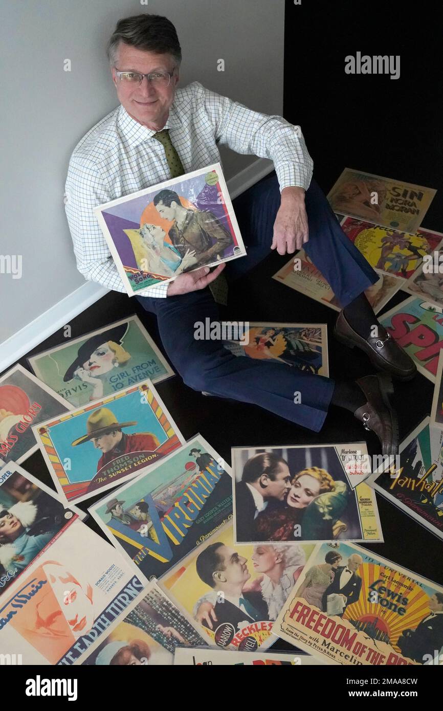 Dwight Cleveland, a major collector of movie posters and lobby cards ...