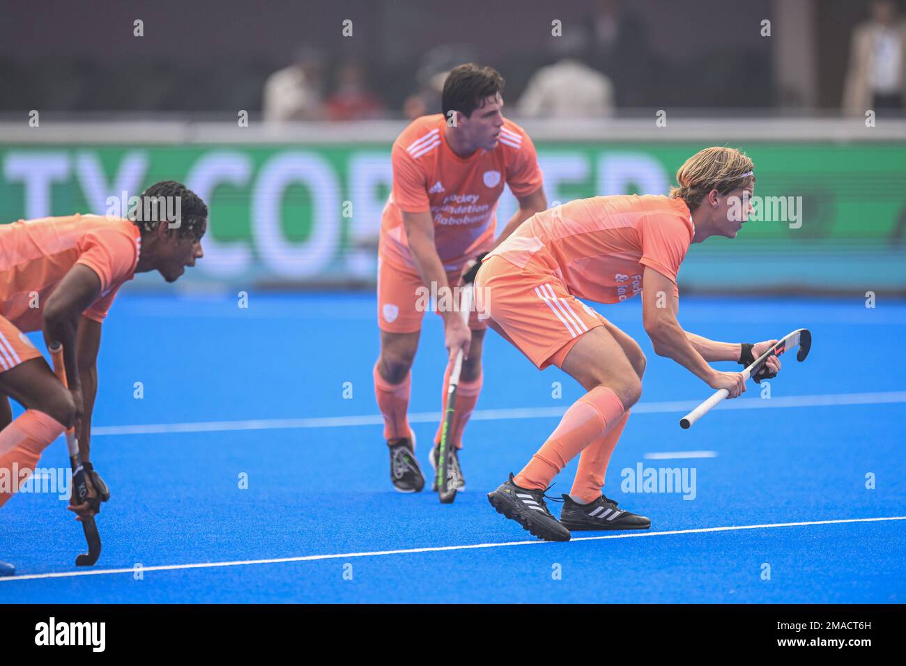 BHUBANESWAR, INDIEN - JANUAR 19: Justen Blok der Niederlande während ...