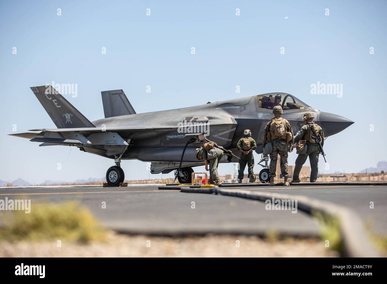 USA Marines mit der Marine Wing Support Squadron 371, Marine Air ...