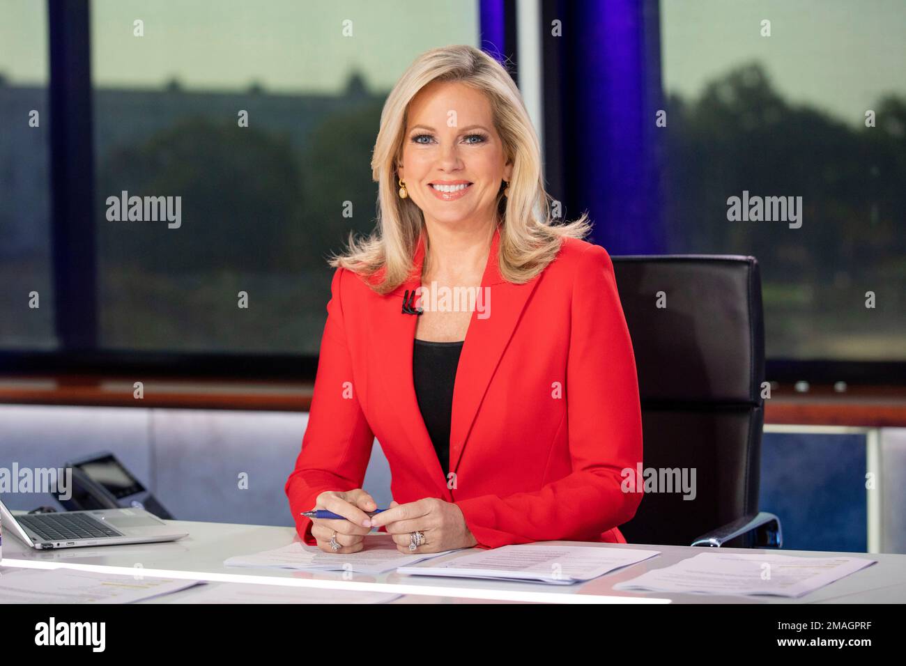 Shannon Bream poses for a portrait before a live broadcast of FOX News ...