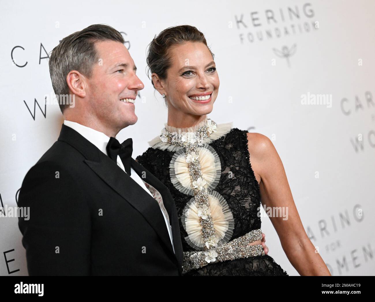 Ed Burns, left, and wife Christy Turlington Burns attend the Kering ...