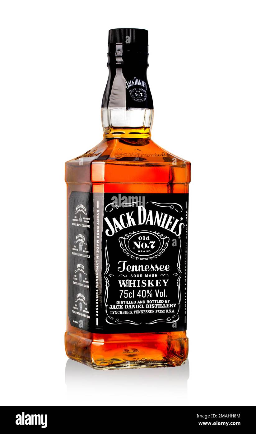 CHISINAU, MOLDAWIEN - 14. November 2015: Flasche Jack Daniels. Jack ...