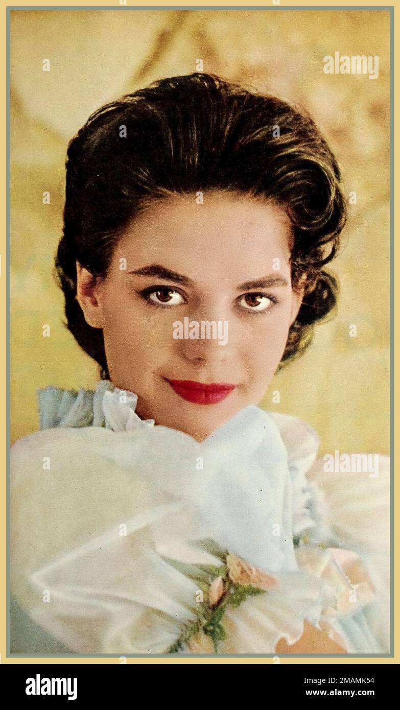 NATALIE WOOD 1950er Vintage Hollywood Promotional Studio Portrait Still ...
