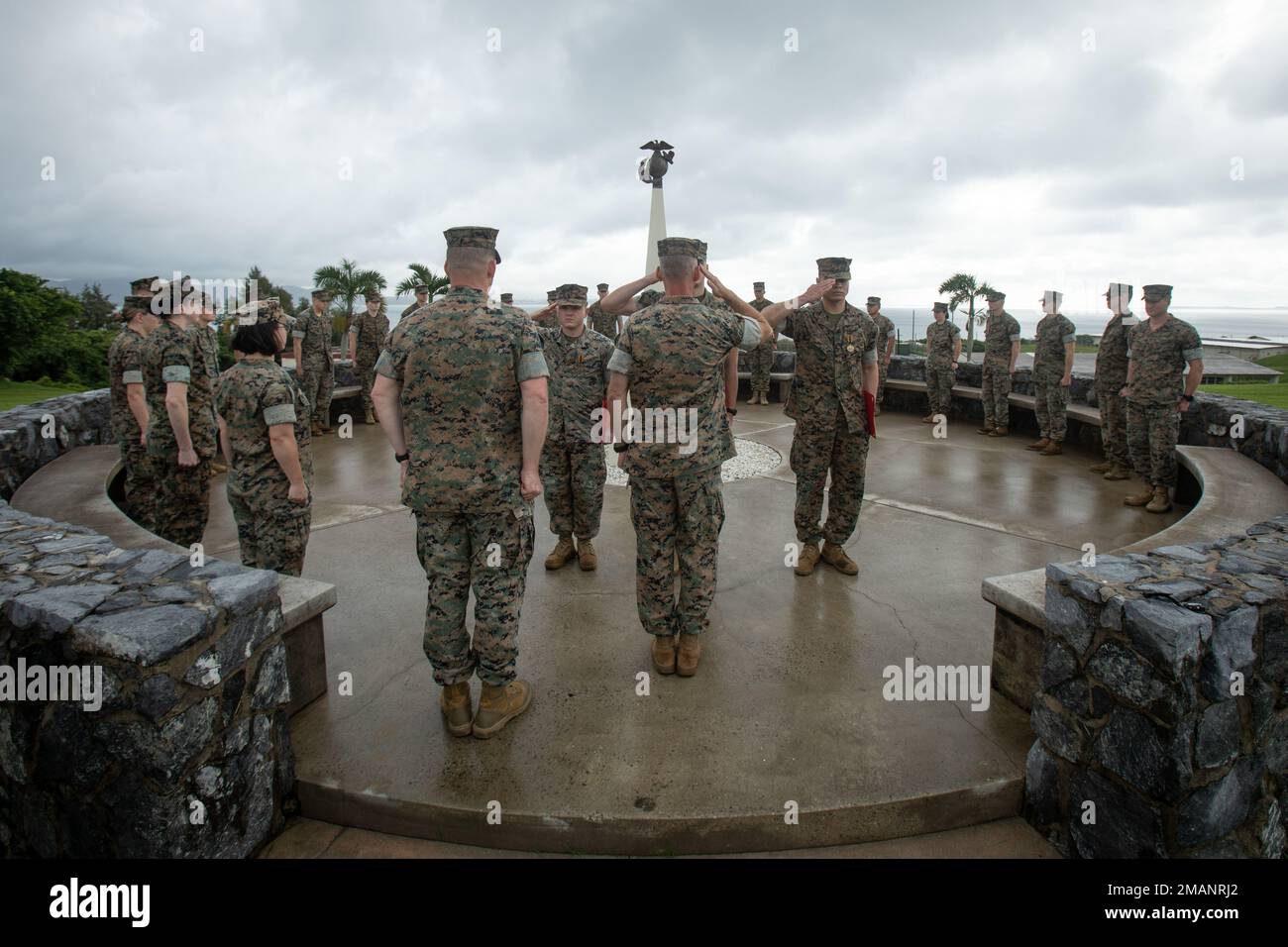 USA Marinekorps Oberst Matthew Tracy, kommandierender Offizier der 4 ...