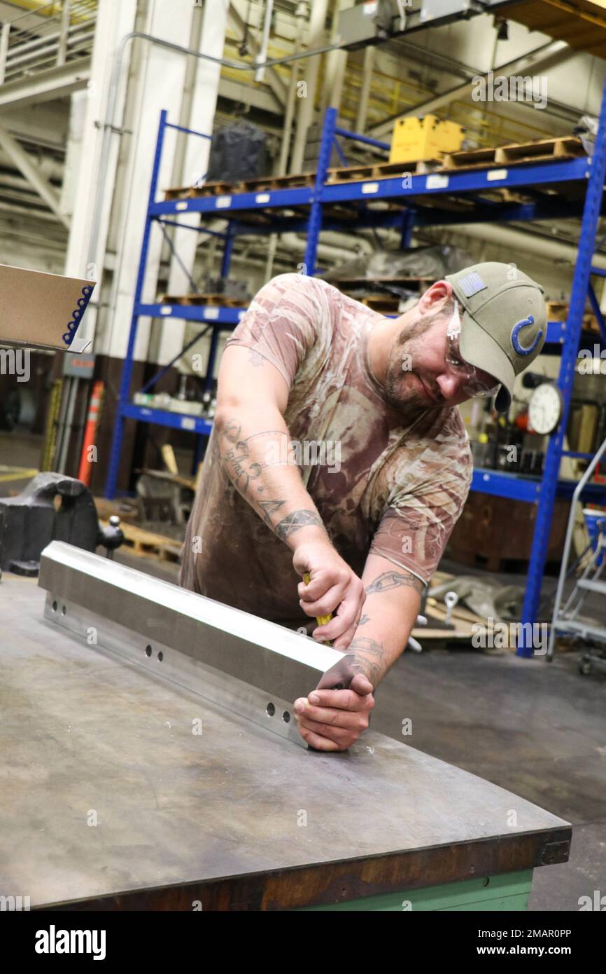 Adam R. Hock, Maschinisten-Auszubildender des Rock Island Arsenal ...