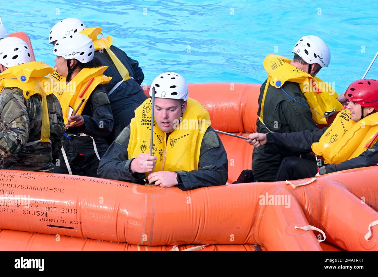 Reservisten mit dem 507. Air Tanken Flügel und der 513. Air Control Group absolvieren am 4. Juni ...