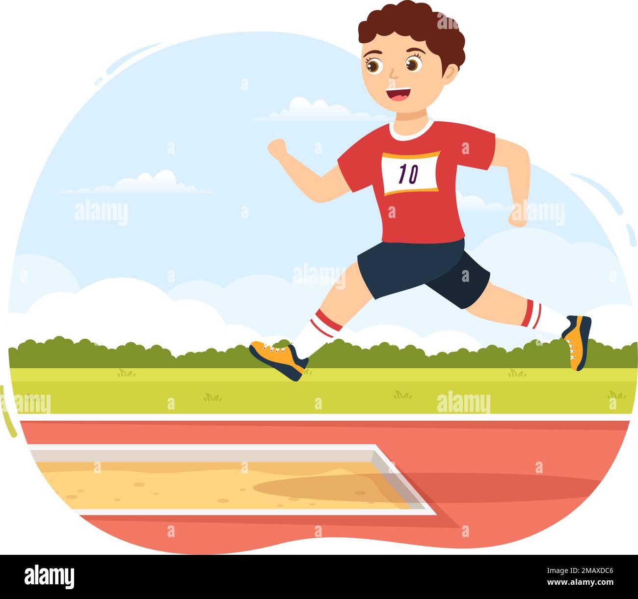 The long jump champion Stock-Vektorgrafiken kaufen - Alamy