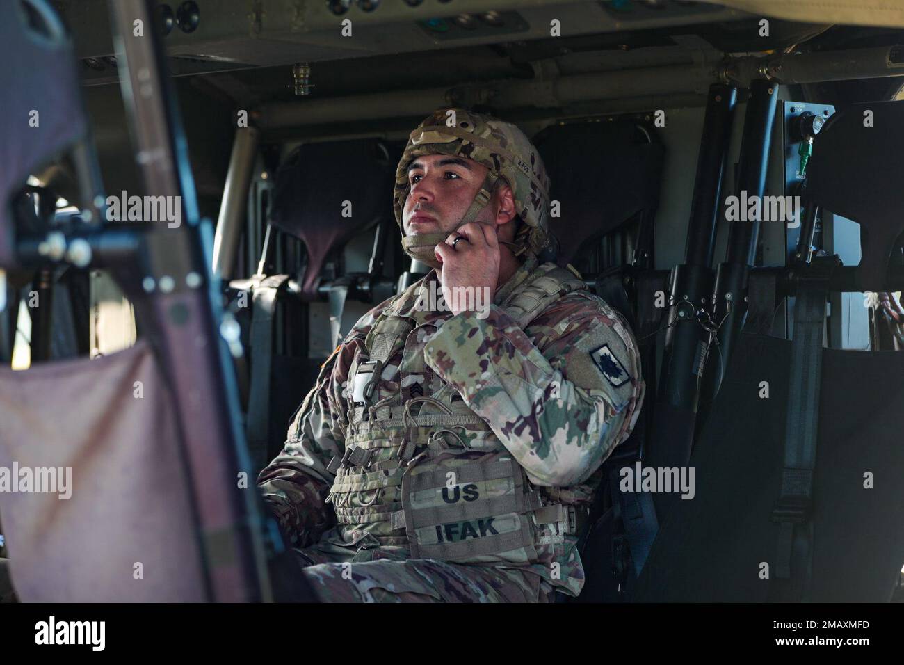 Soldaten der Apex Company, 63. Expeditionary Signal Bataillon, 35 ...