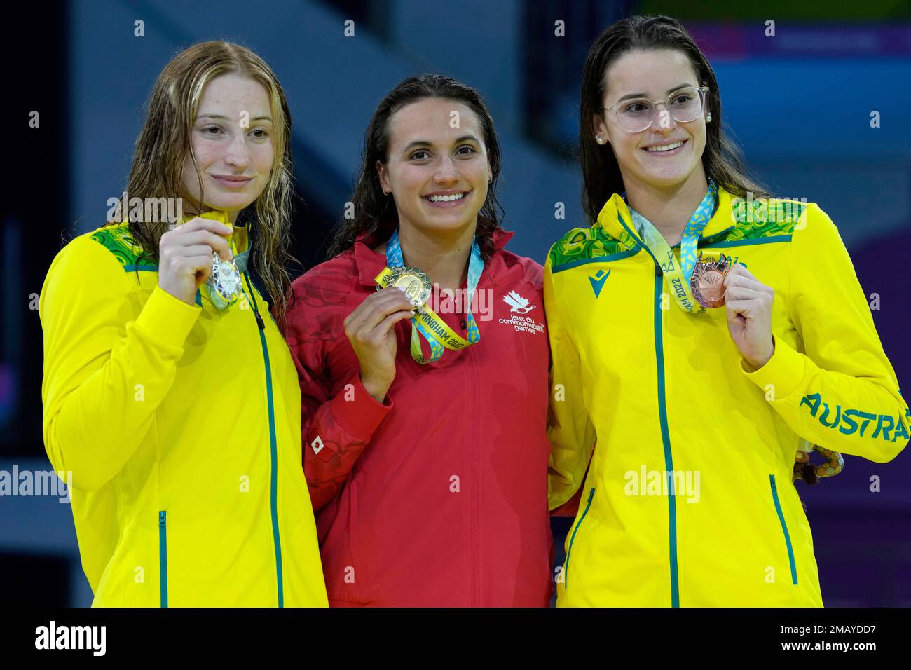 Silver medalist Mollie O'Callagham of Australia, gold medalist Kylie ...