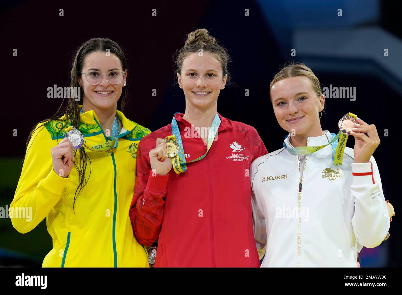 Silver medalist Kaylee McKeown of Australia, gold medalist Summer ...