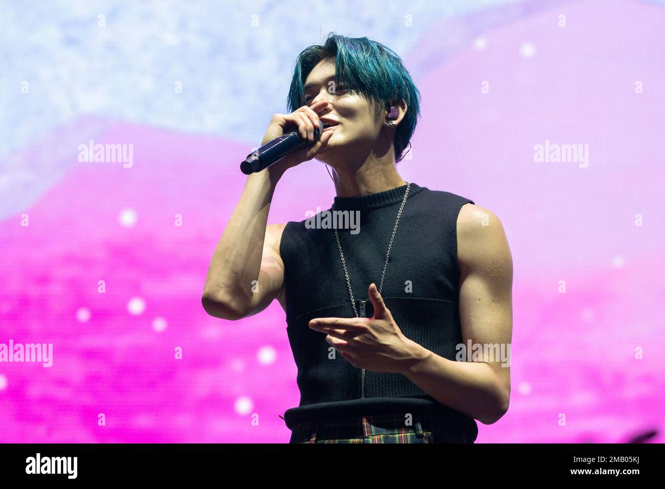 Yeonjun of TOMORROW X TOGETHER performs on day three of the ...