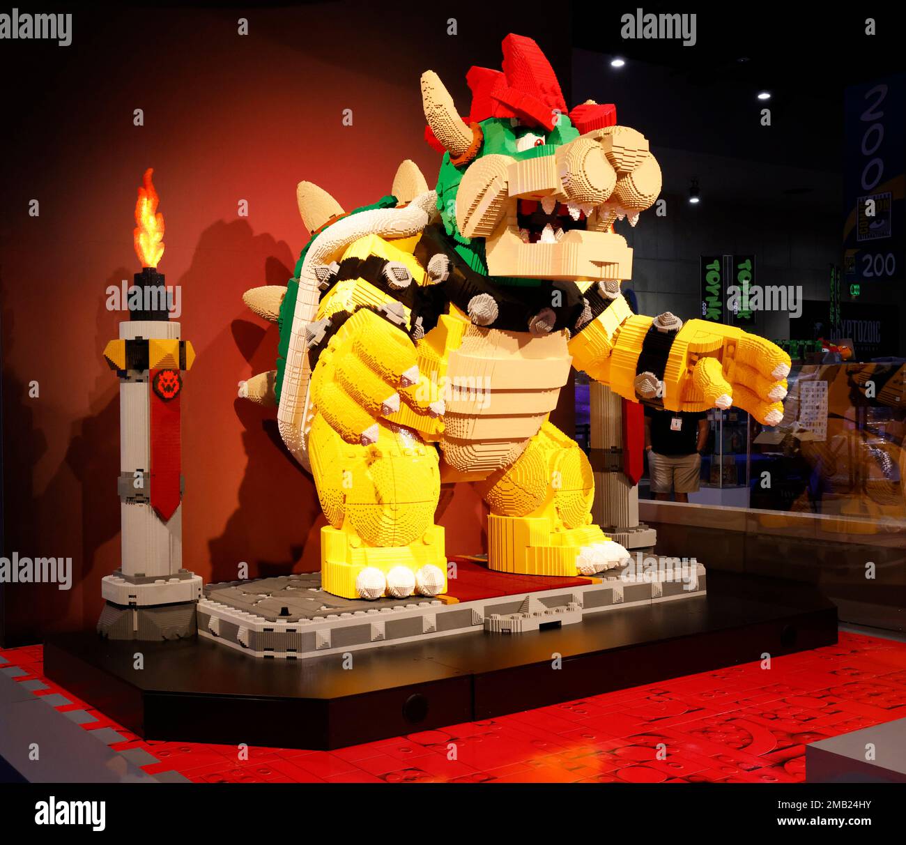 IMAGE DISTRIBUTED FOR THE LEGO GROUP - 14-foot tall king-sized LEGO ...