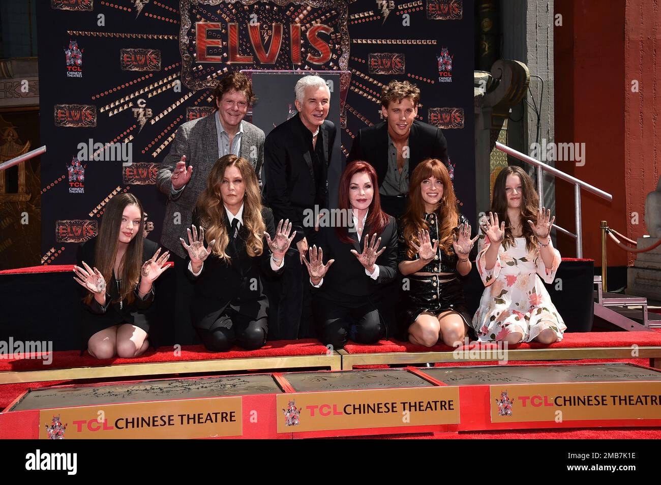 Jerry Schilling, former manger for Elvis Presley, from back row left ...