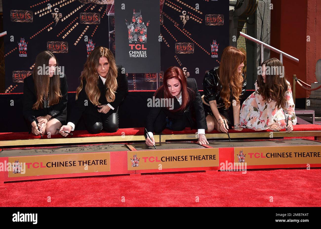 Harper Presley Lockwood, from left, Lisa Marie Presley, Priscilla ...