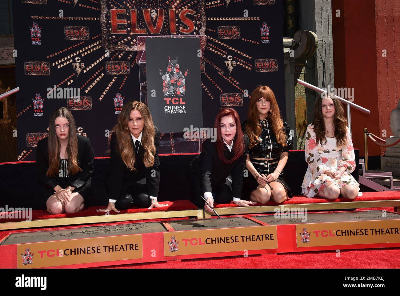 Harper Presley Lockwood, from left, Lisa Marie Presley, Priscilla ...
