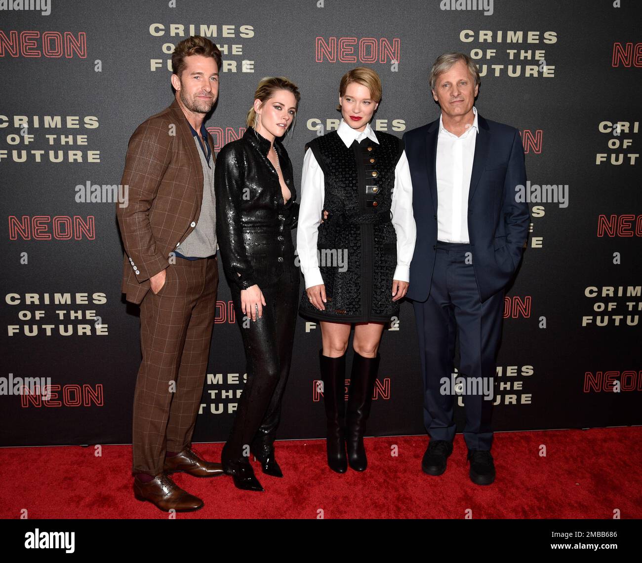 Actors Scott Speedman, left, Kristen Stewart, Lea Seydoux and Viggo ...