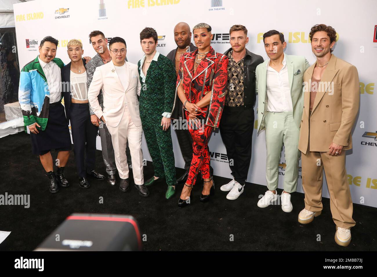 Director Andrew Ahn, from left, and actors Joel Kim Booster, Matt ...