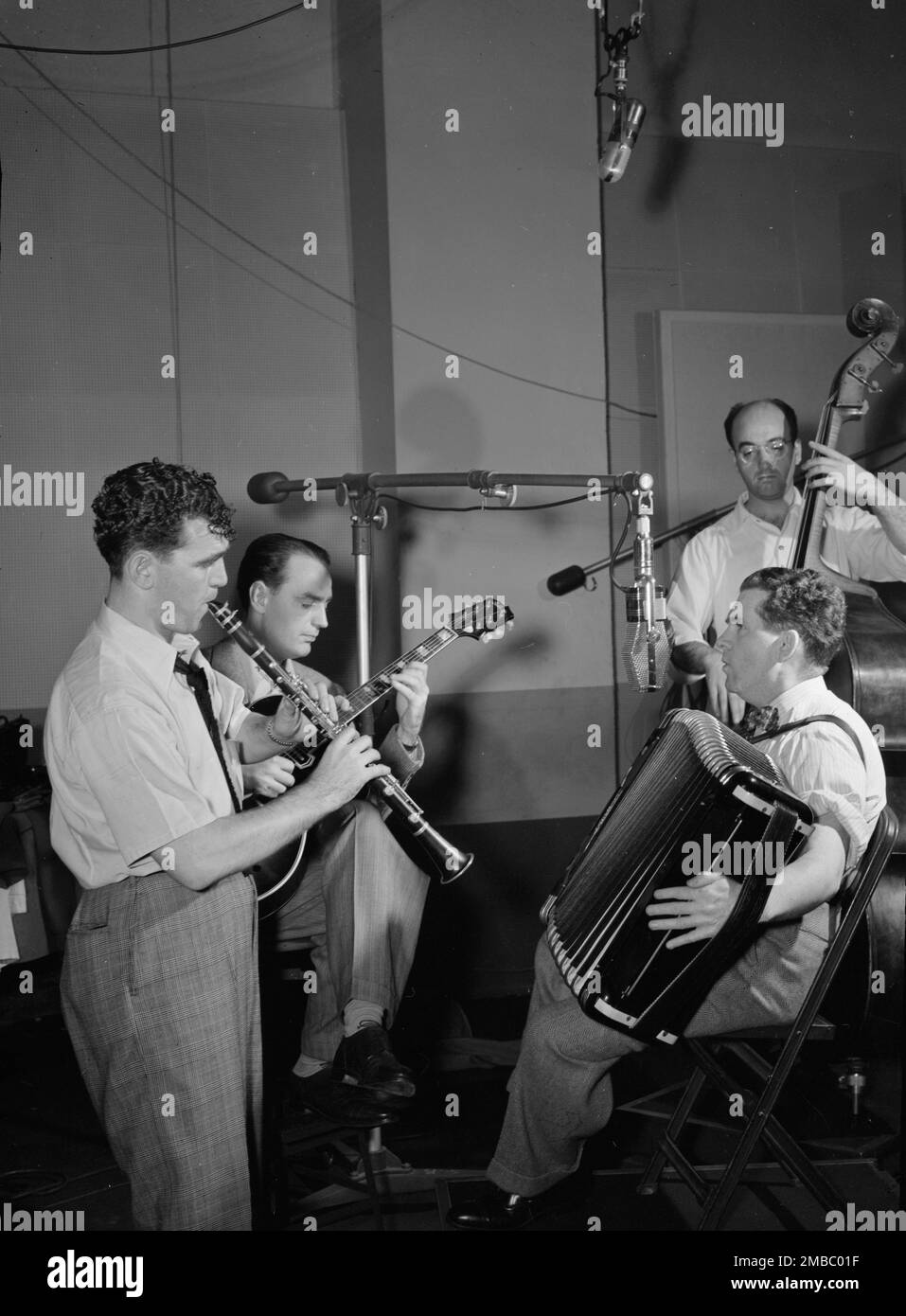 Porträt von Joe Mooney, Andy Fitzgerald, Gaeton (Gate) Frega und Jack ...