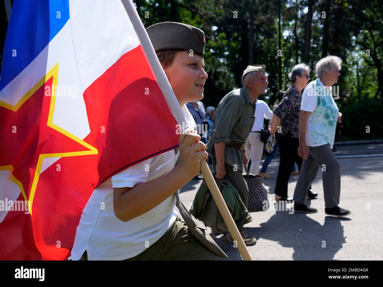 A supporter of the late Yugoslav communist president Josip Broz Tito ...