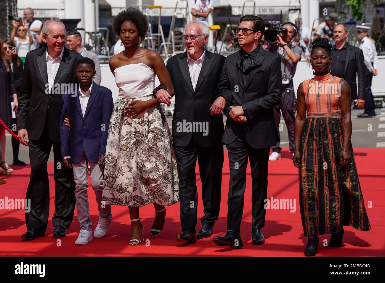 Director Luc Dardenne, from left, Pablo Schils, Mbundu Joely, director ...