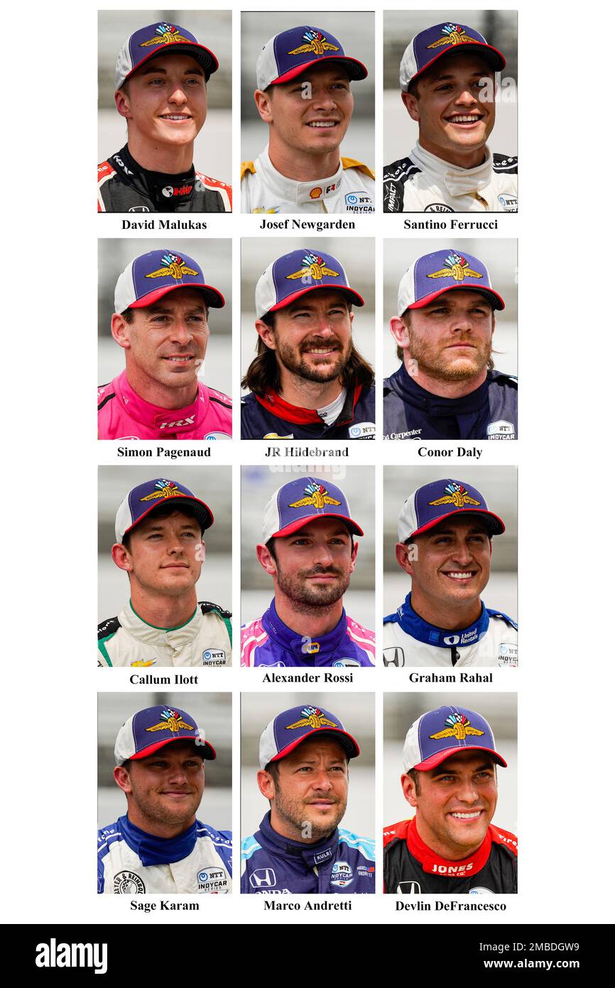 Drivers in the starting field for the May 29, 2022 Indianapolis 500 ...