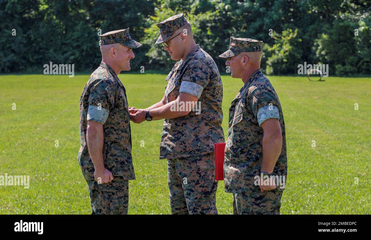 USA Marinekorps Oberst Gregory Jones, Stabschef der 2D. Marine Division ...