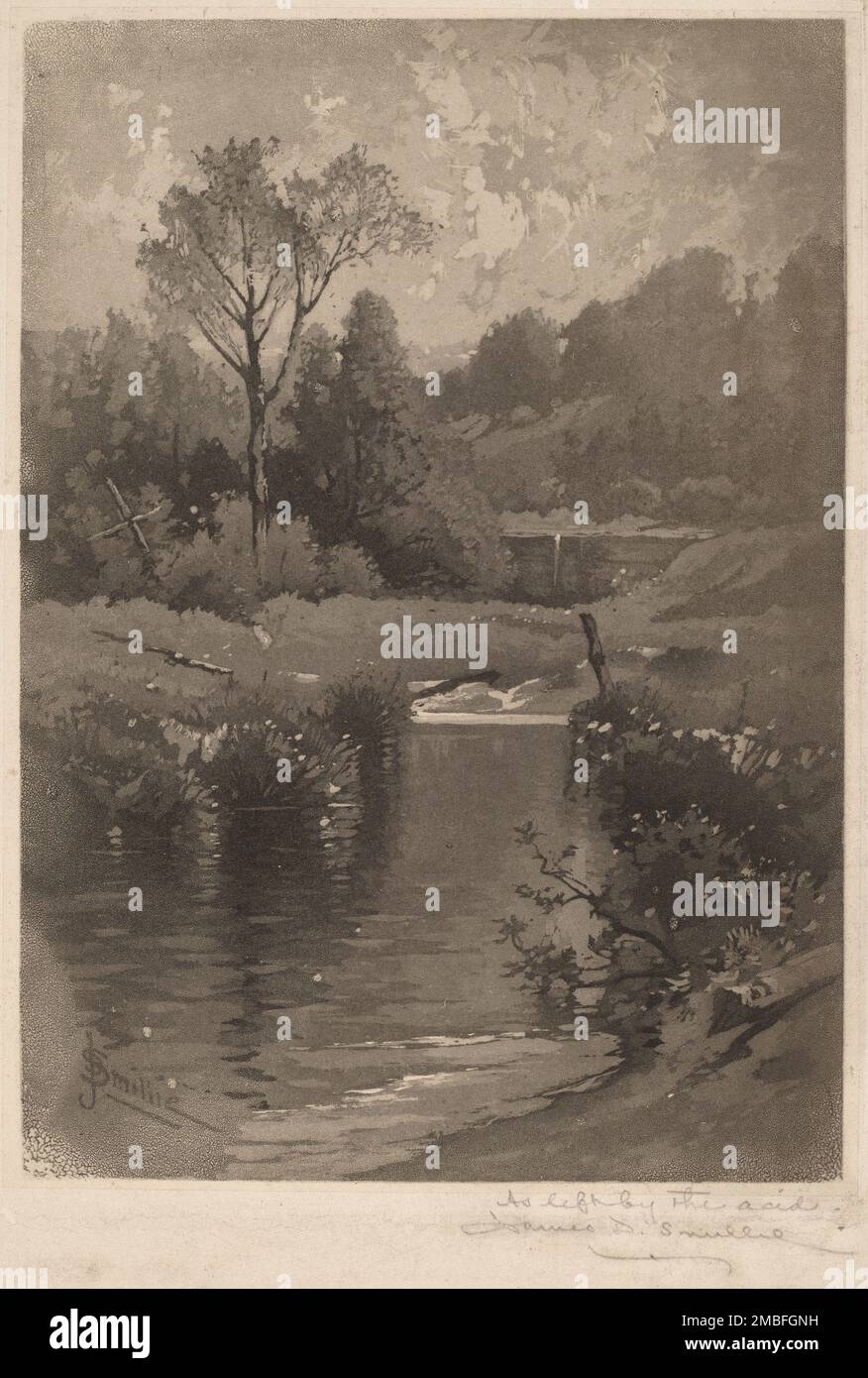 Radierung und aquatinta in schwarz auf chine coll -Fotos und ...