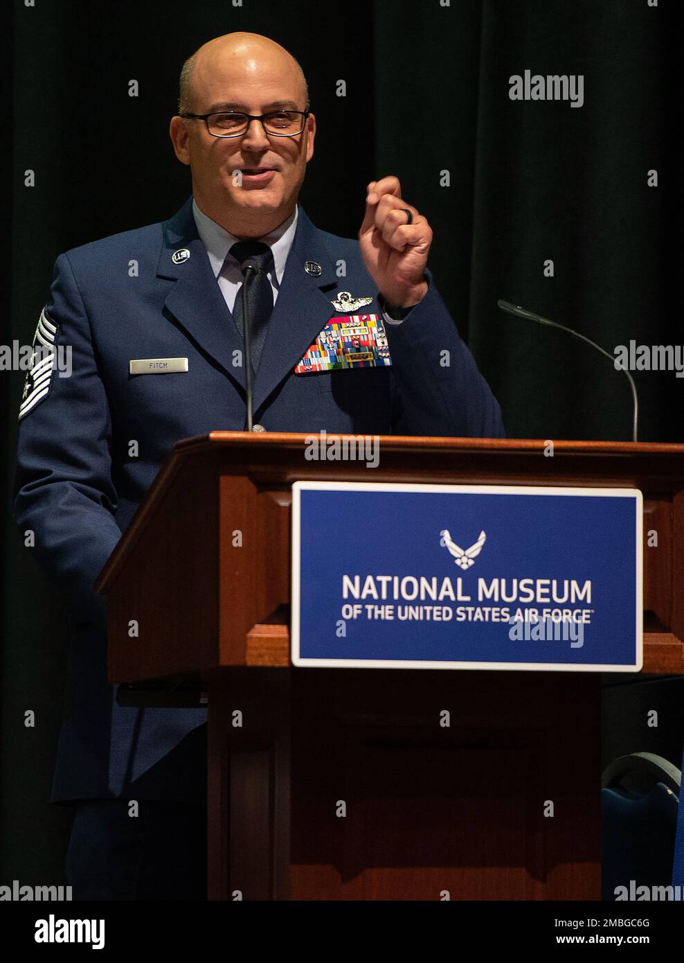 Chief Master Sgt. James Fitch, Leiter des Air Force Research Laboratory ...